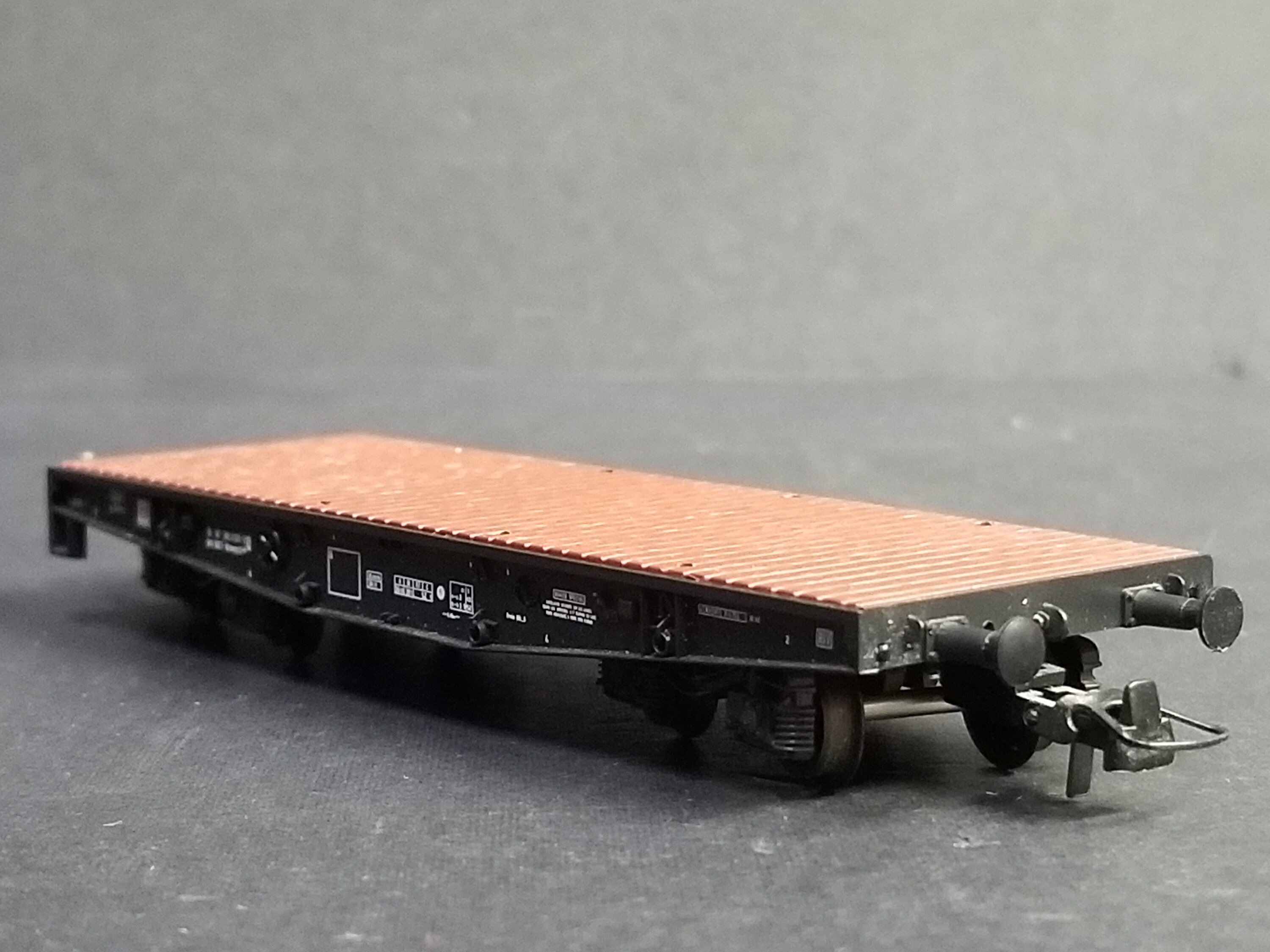 Roco HO Scale Flat Car Riv Sncf Rlmmp Maroon Excellent - Etsy