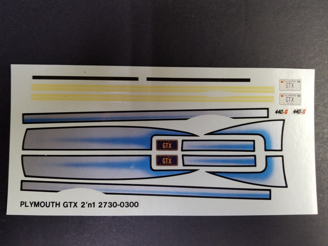 Brand New Decal Set Sheet for Model Car Kit Read Description - Etsy