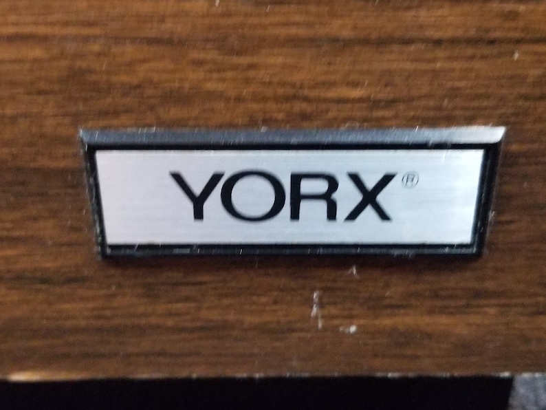 Vintage Yorx Wooden Turntable Record Player Tested Working Needs Stylus ...