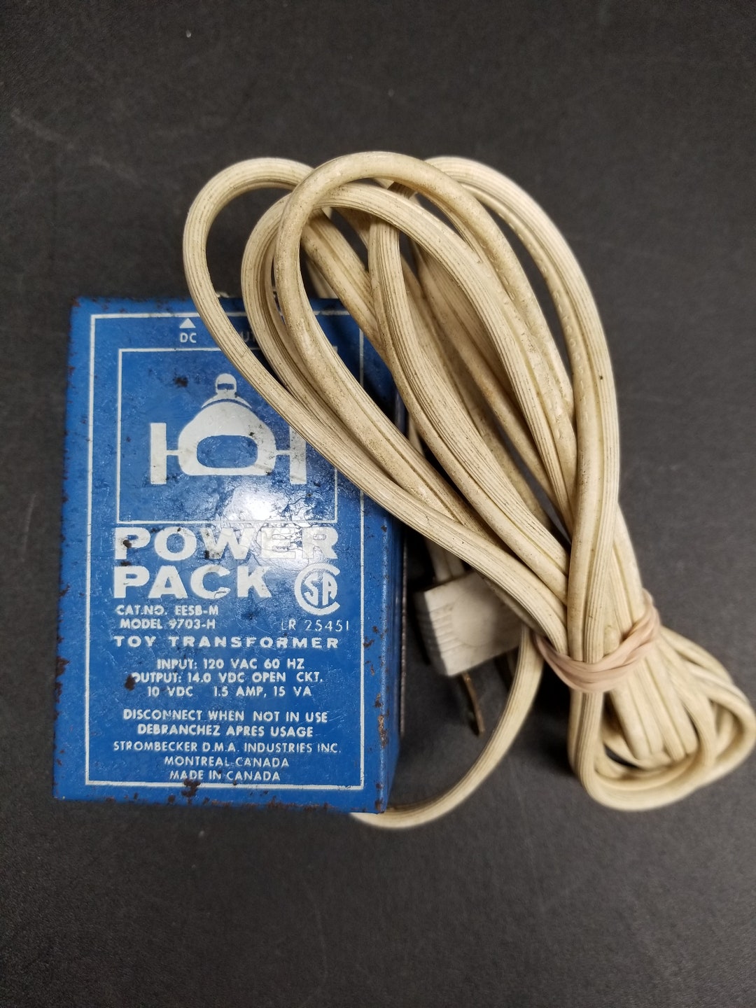 Strombecker Vintage HO Scale Power Pack 9703-H Blue/white - Etsy