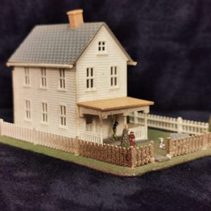 Vintage N Scale Railway Unbranded 2 Story Country Farm House Building ...
