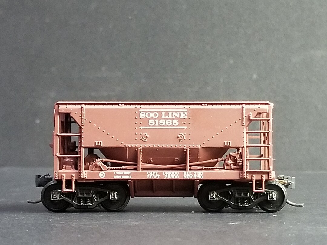HO Scale Walthers Soo Line Ore Car #81865 Brown - Etsy