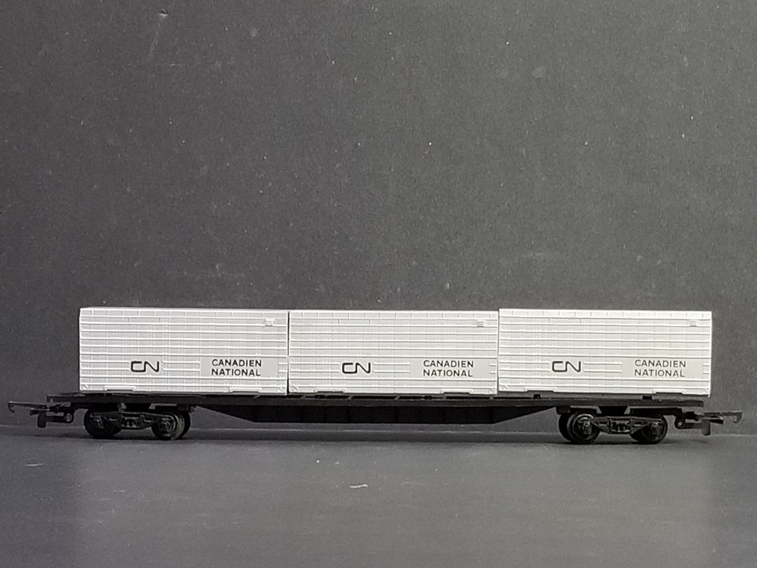 Rare Canadien National Cn 3 Containers Car - Tri-ang Oo/ho Scale - Etsy