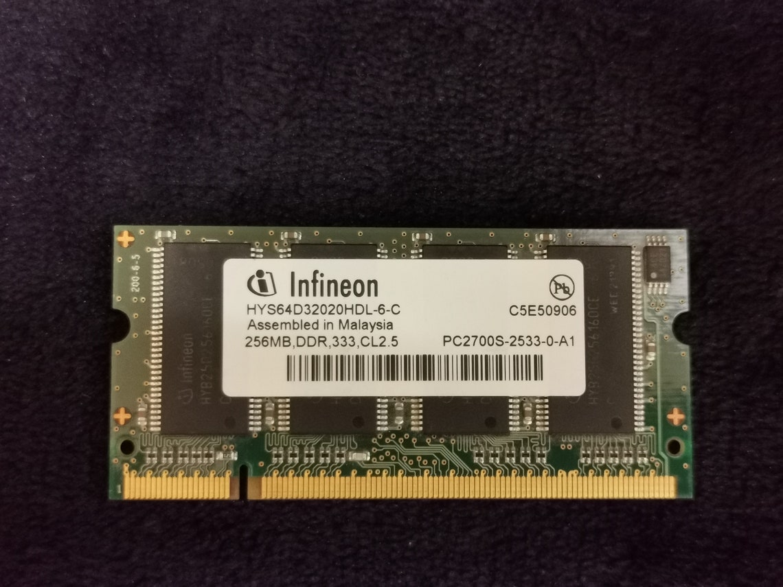 Vintage Infineon Ddr Sdram Laptop Memory Module RAM Lot of 5 - Etsy