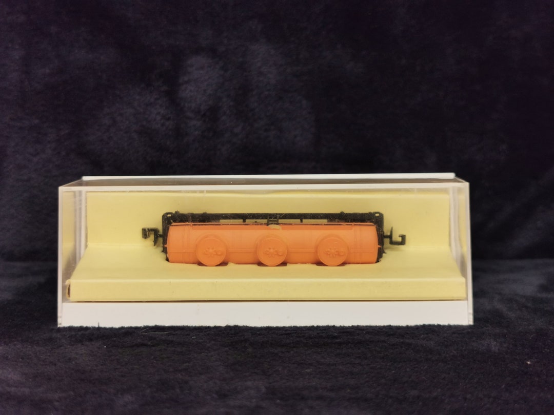 Vintage Bachmann N Scale Shell 3-dome Oil Tank Car SCCX 1245 Orange ...