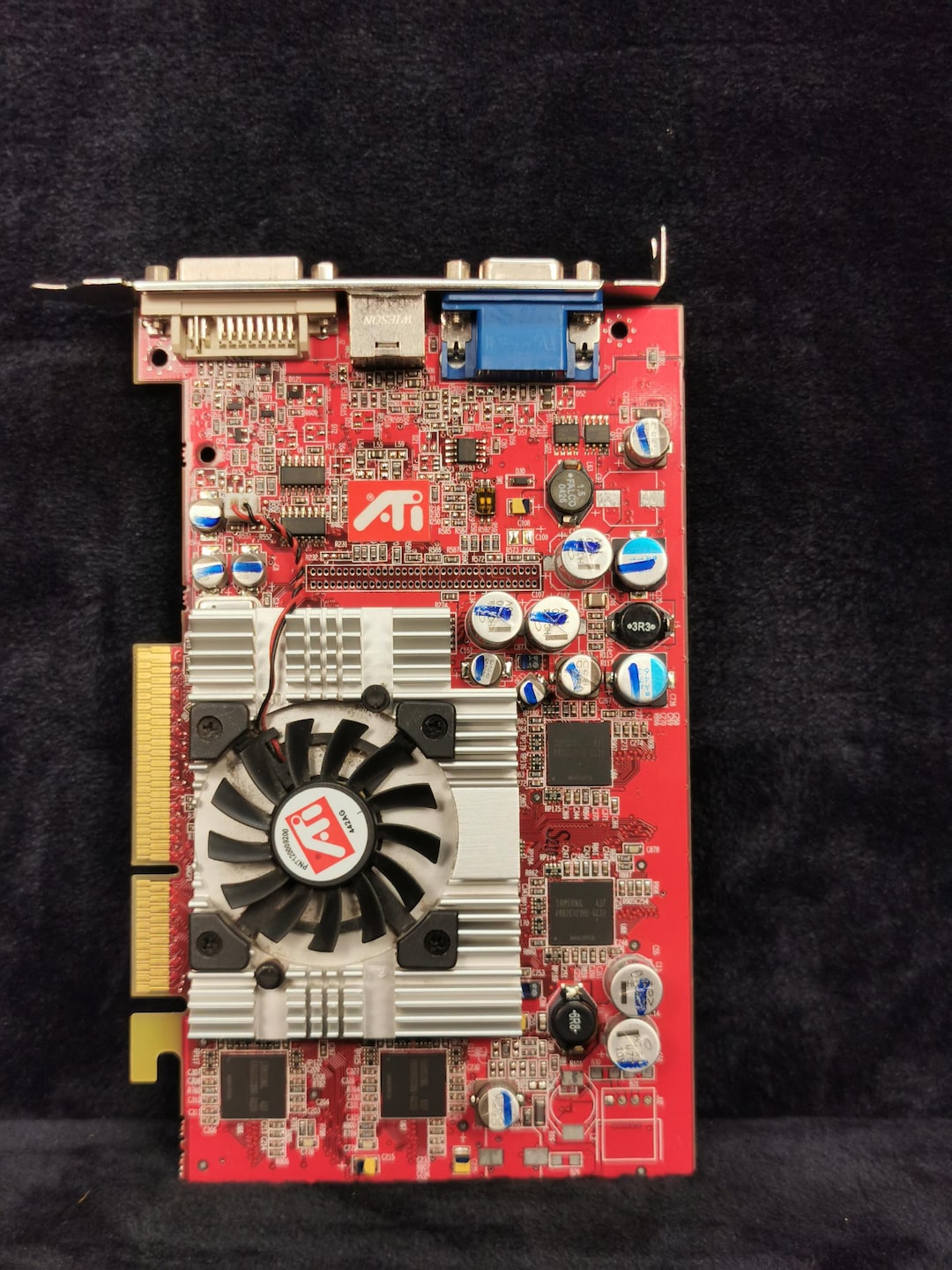 Vintage Ati Radeon 9600 Xt 128m DDR VGA DVI Tv Out Agp Graphics Card - Etsy