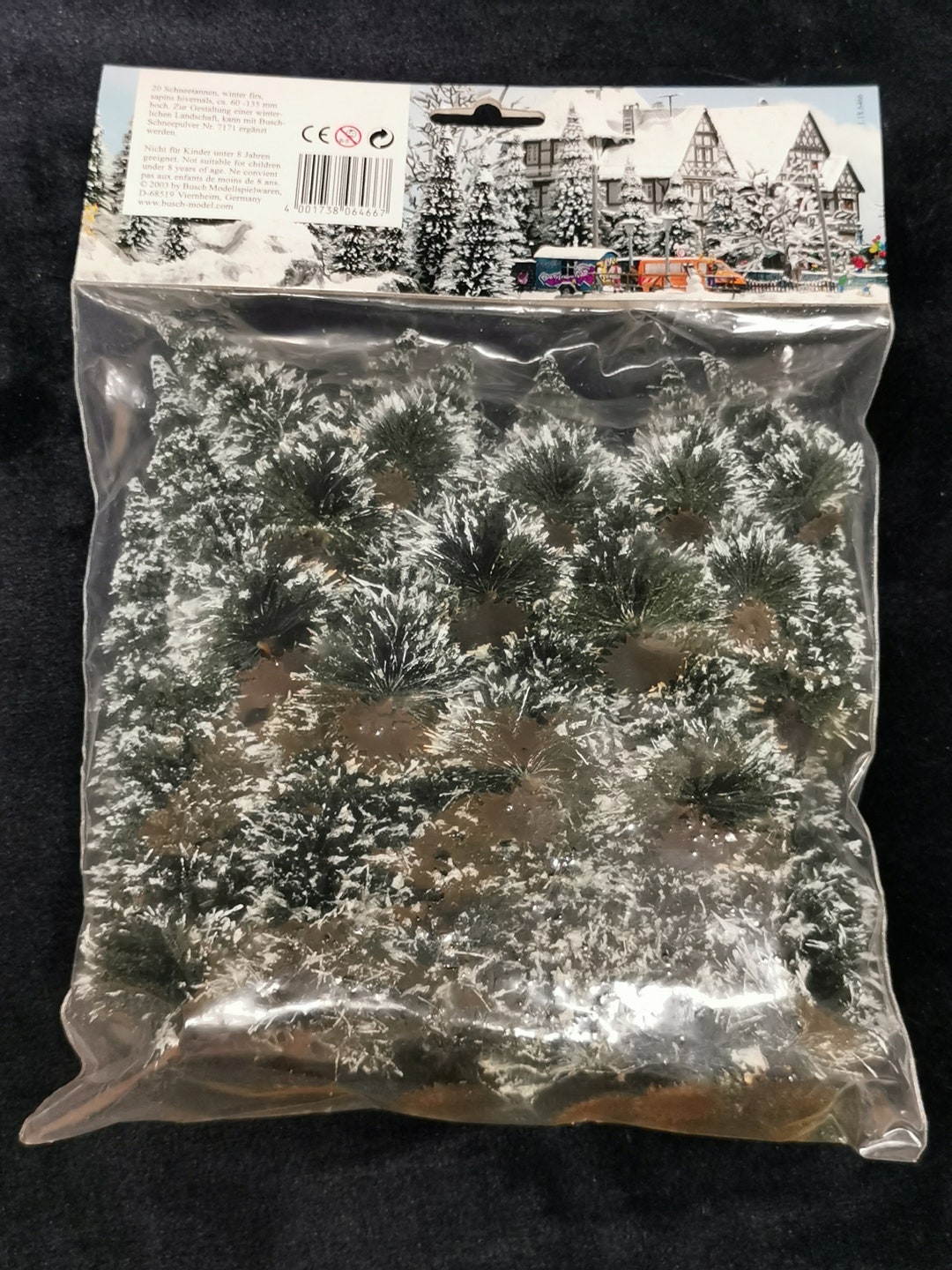 Vintage HO Scale Busch Scenery Material 20 Assorted Snowed Pine 60 to ...