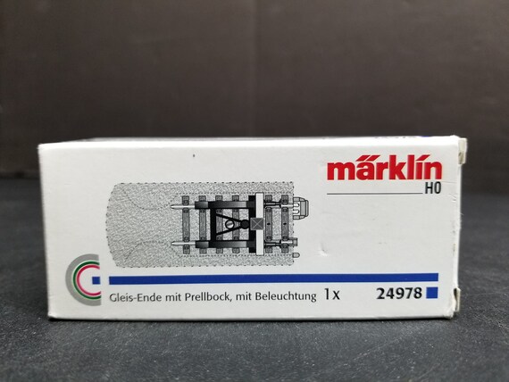 Marklin HO Scale Track Ends With Bumper and Lantern 24978 New - Etsy