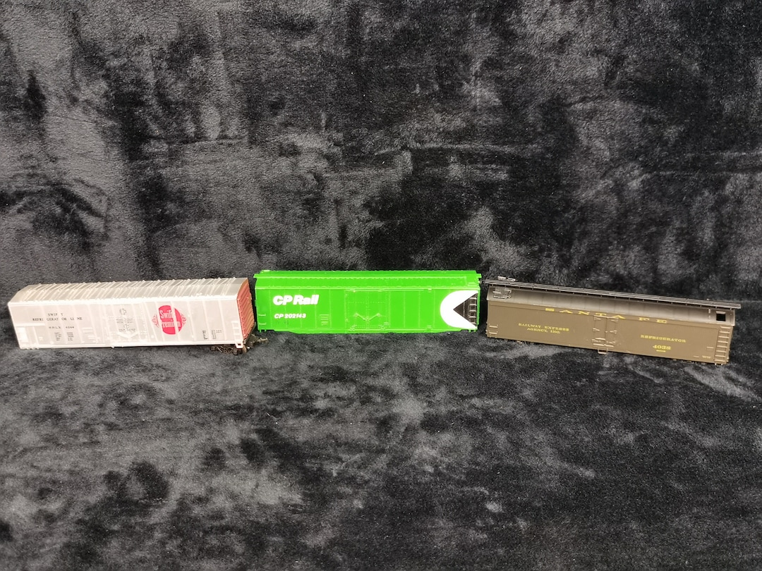Vintage HO Scale Lot of 3 Box Cars for Parts or Repair CP Swift Santa ...