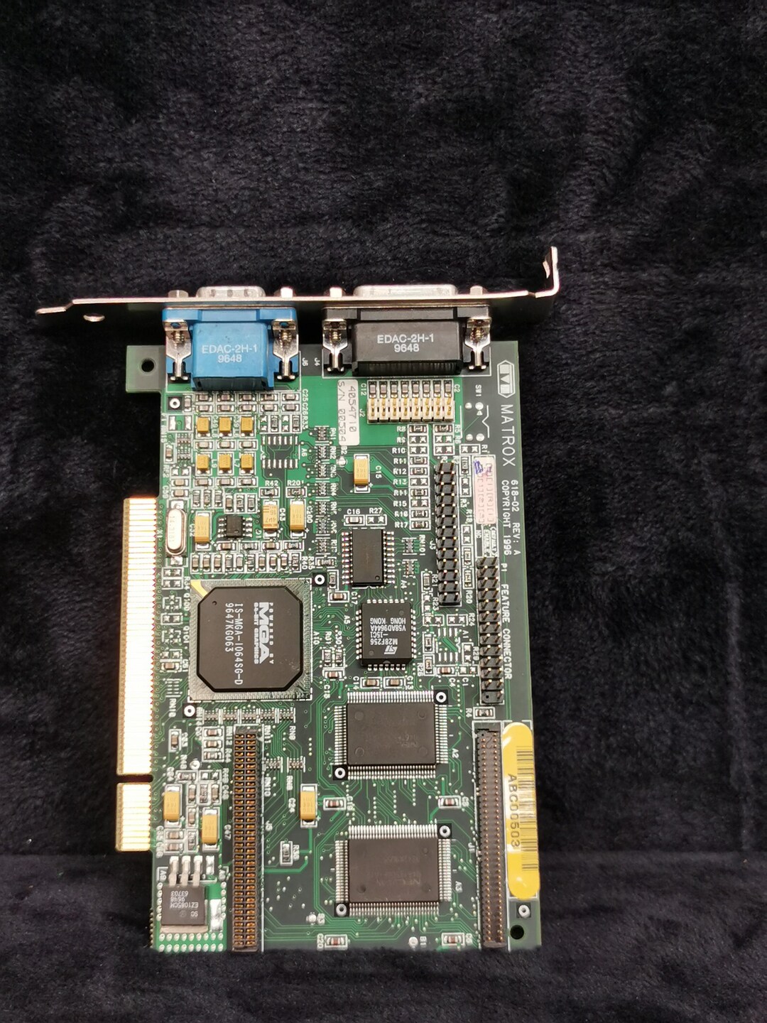 Vintage Matrox Mga-myst/2c 618-02 Rev: A 64B 2mb SVGA Video Graphics Card - Etsy