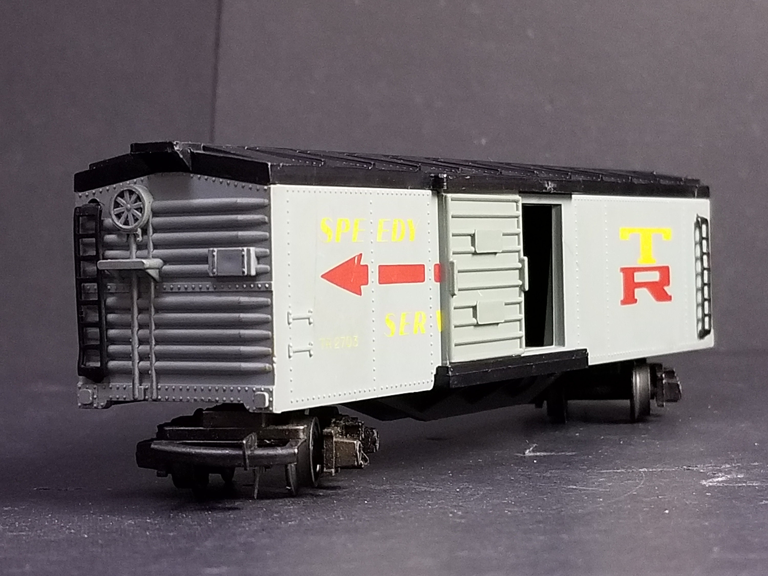 Vintage Tri-ang R 136 Long Box Car - Speedy - Etsy