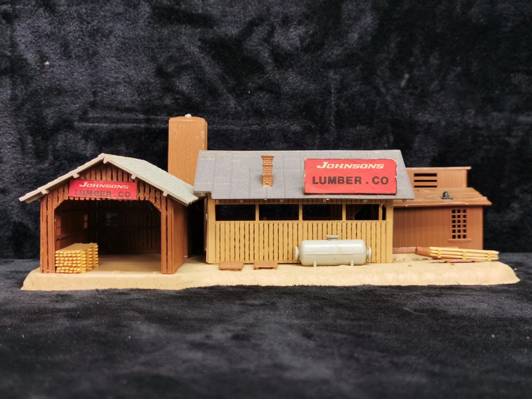Vintage Tyco-kit by Pola HO Scale Model Railroad Johnsons Lumber ...