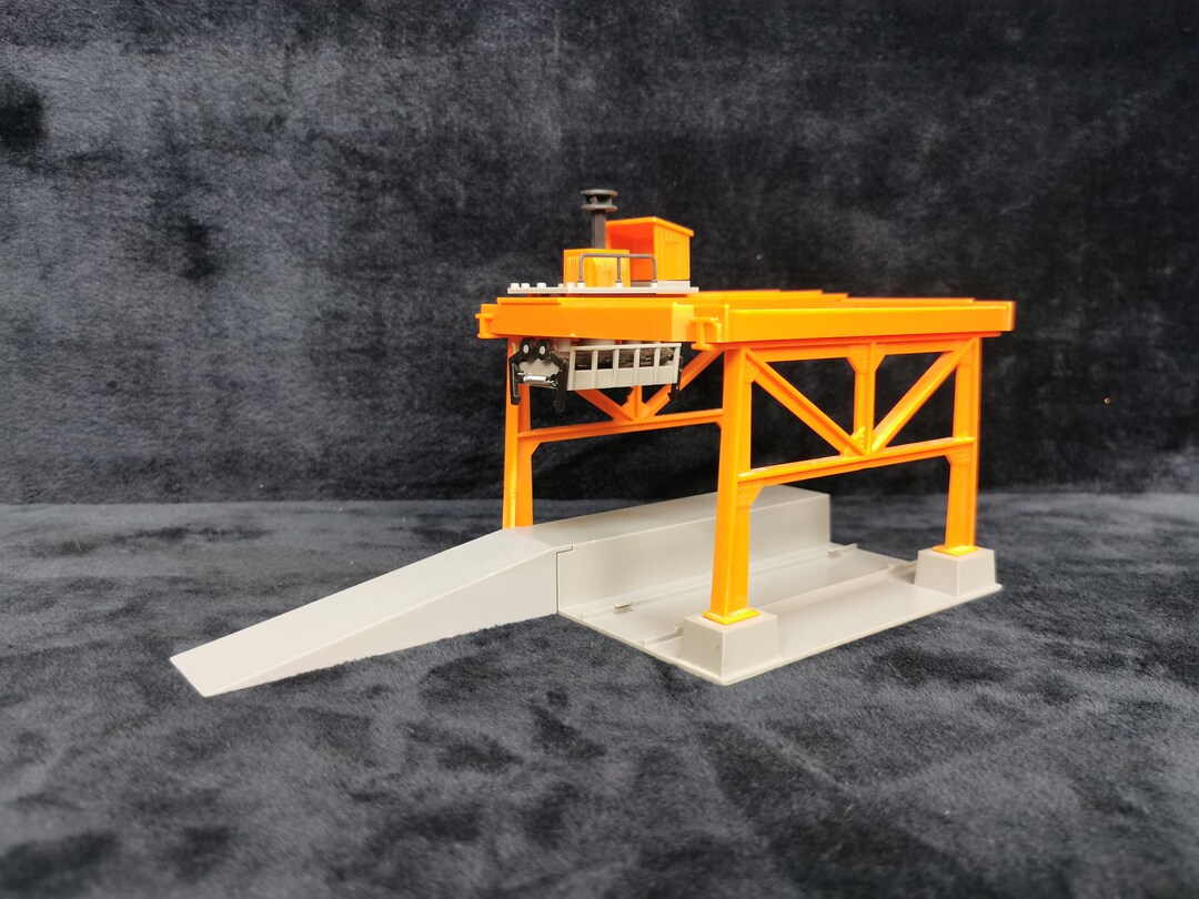 Vintage Tyco HO Scale Model Railroading Operating Piggyback Loader ...