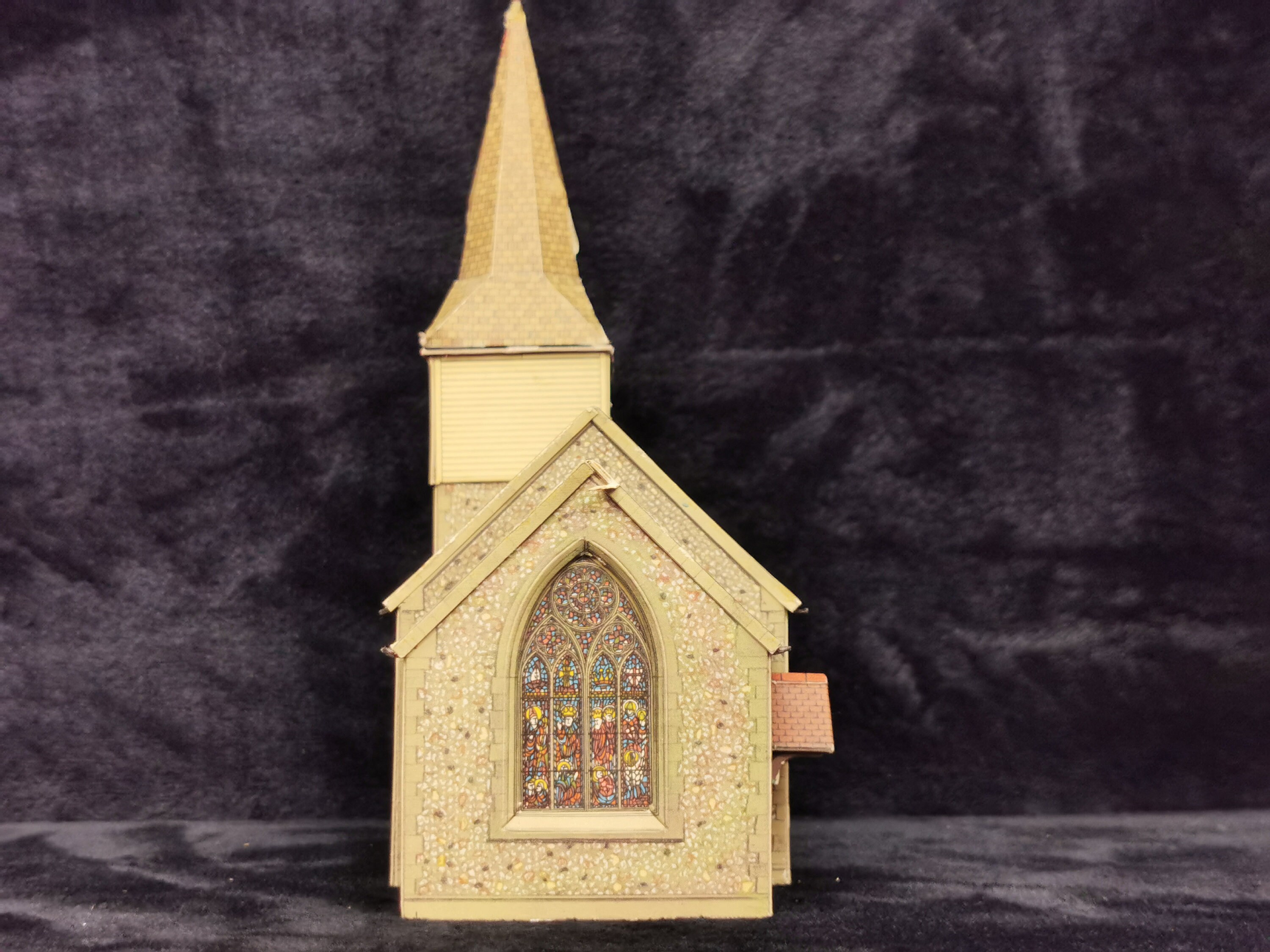 Vintage Superquick HO Scale Country Church Cardboard Building for Model ...