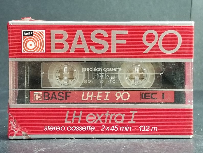 Vintage Basf Cassette Tapes Lh-e I 90 New Sealed - Etsy