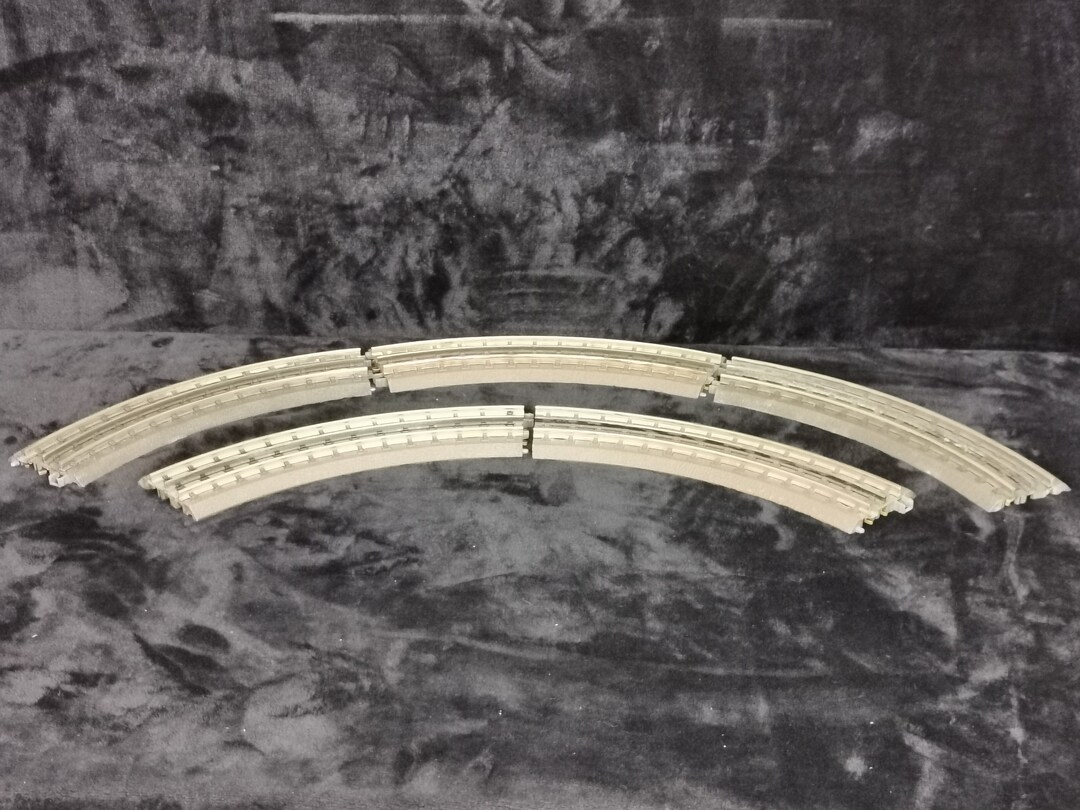 Vintage MTH O Gauge 0-31 Real Trax 12" Curved Tracks Lot of 5 Sections ...