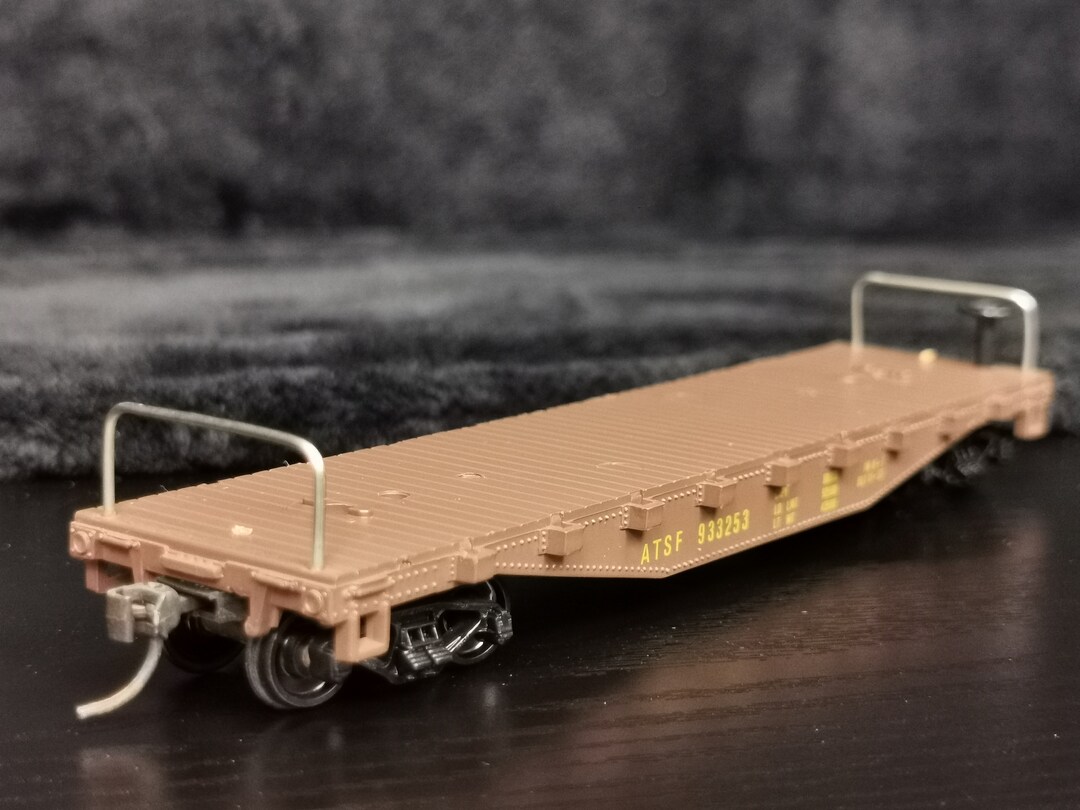 Vintage Model Power HO Scale 40' Flat Car Train Santa Fe Atsf 933253 ...