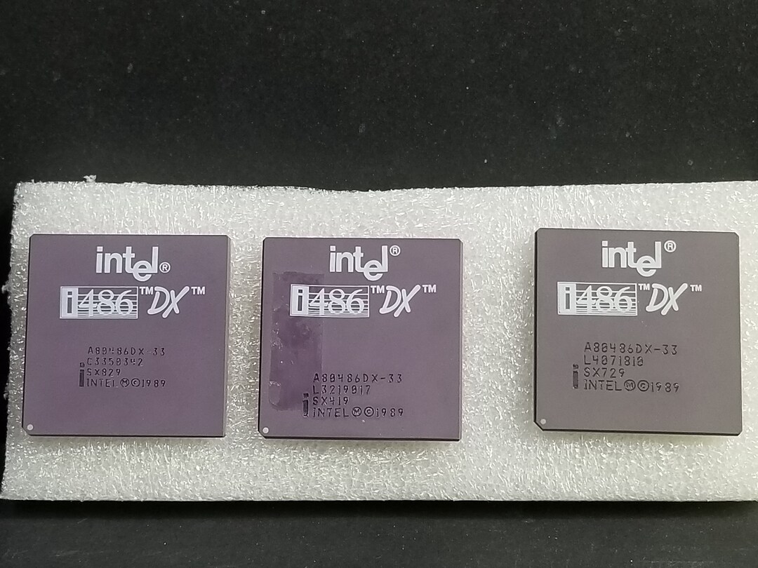 Intel I486 DX Lot of 3 Cpus for Gold Scrap - Etsy