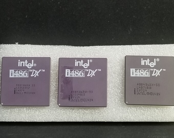 Intel I486 DX Lot of 3 Cpus for Gold Scrap - Etsy