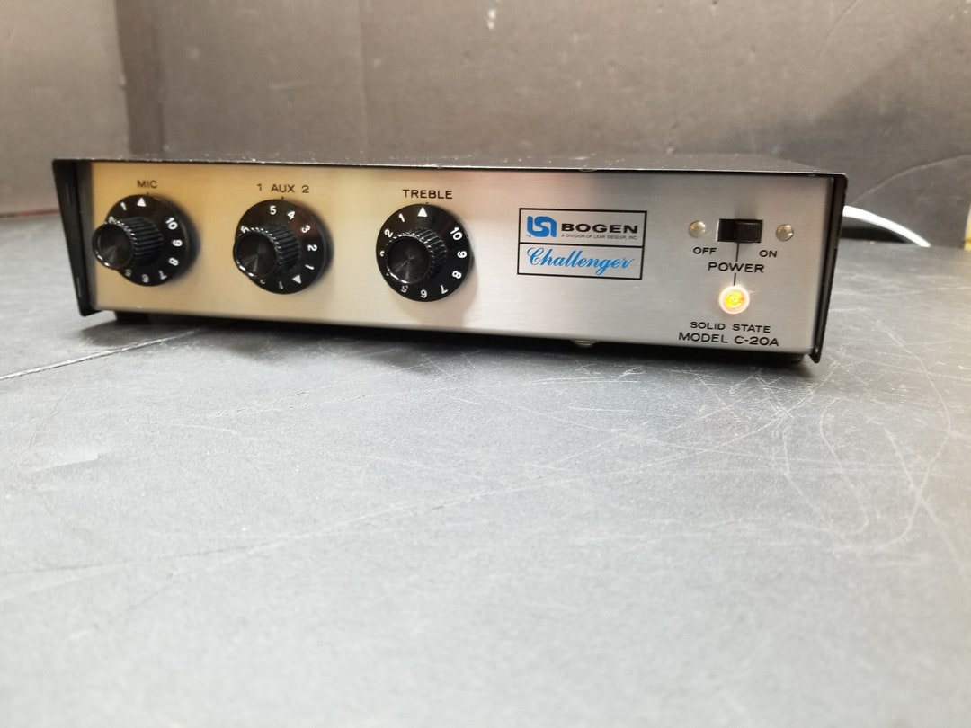 Bogen Challenger Solid State Public Address Amplifier Model C-20A Works ...