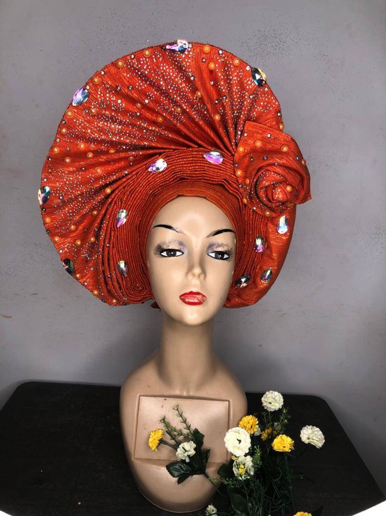 African Pre-tied Auto Gele - Etsy