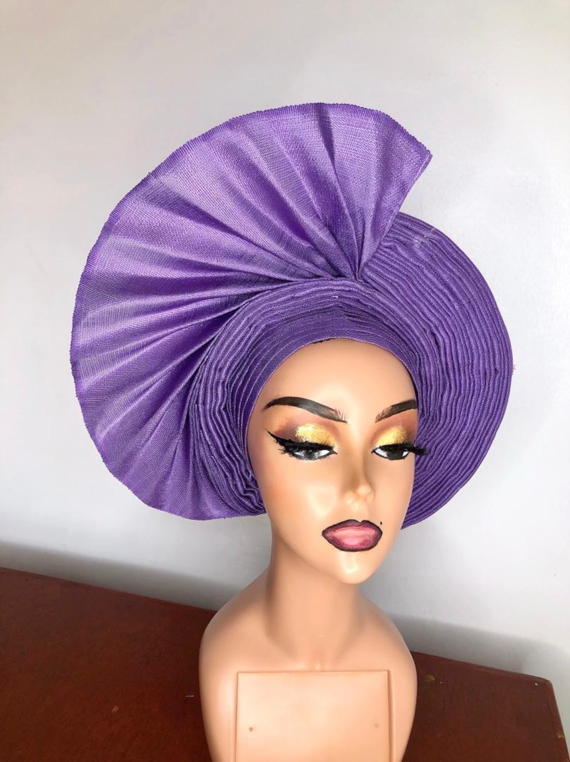 Lilac Auto Gele Ready to Wear - Etsy