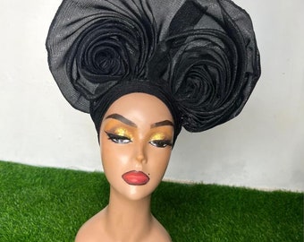 Asooke Cap, Auto Gele, African, Zara Cap, Turban Hat, Women Headgear ...