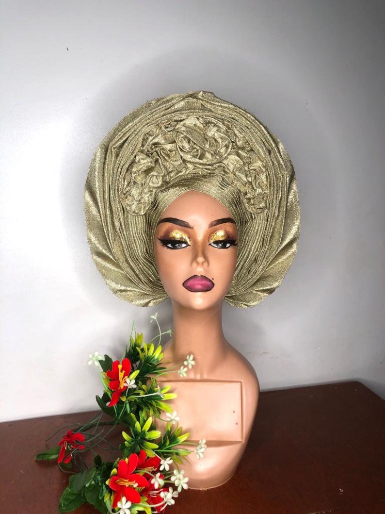 Gold Auto Gele - Etsy