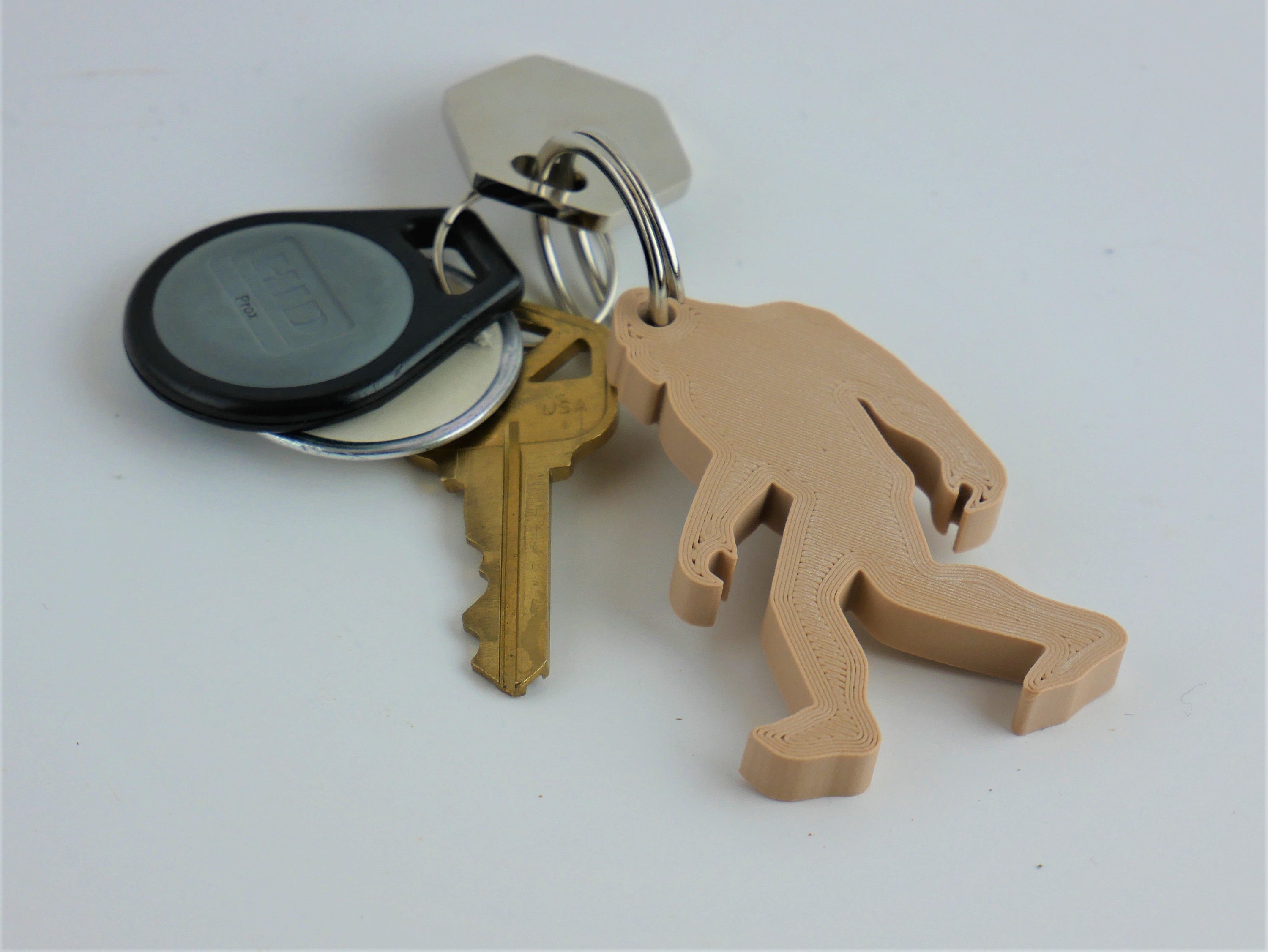 Bigfoot Key Chain Charm 3D Printed - Etsy
