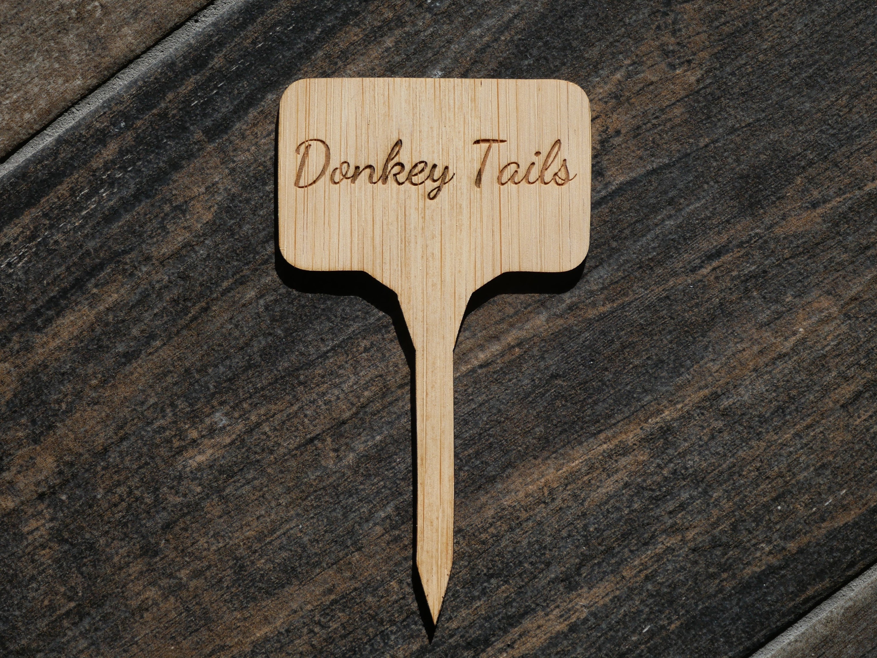 Engraved Bamboo Plant Label - Etsy