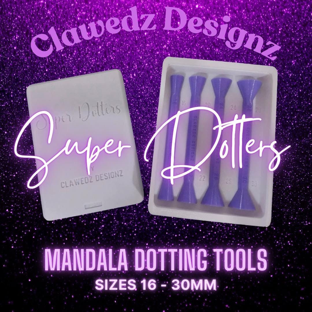 Super Dotters - Large Round Mandala Dotting Tools - 4 Piece Double ...