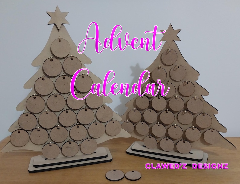 Christmas Tree Advent Calendar - BLANK - Etsy Australia