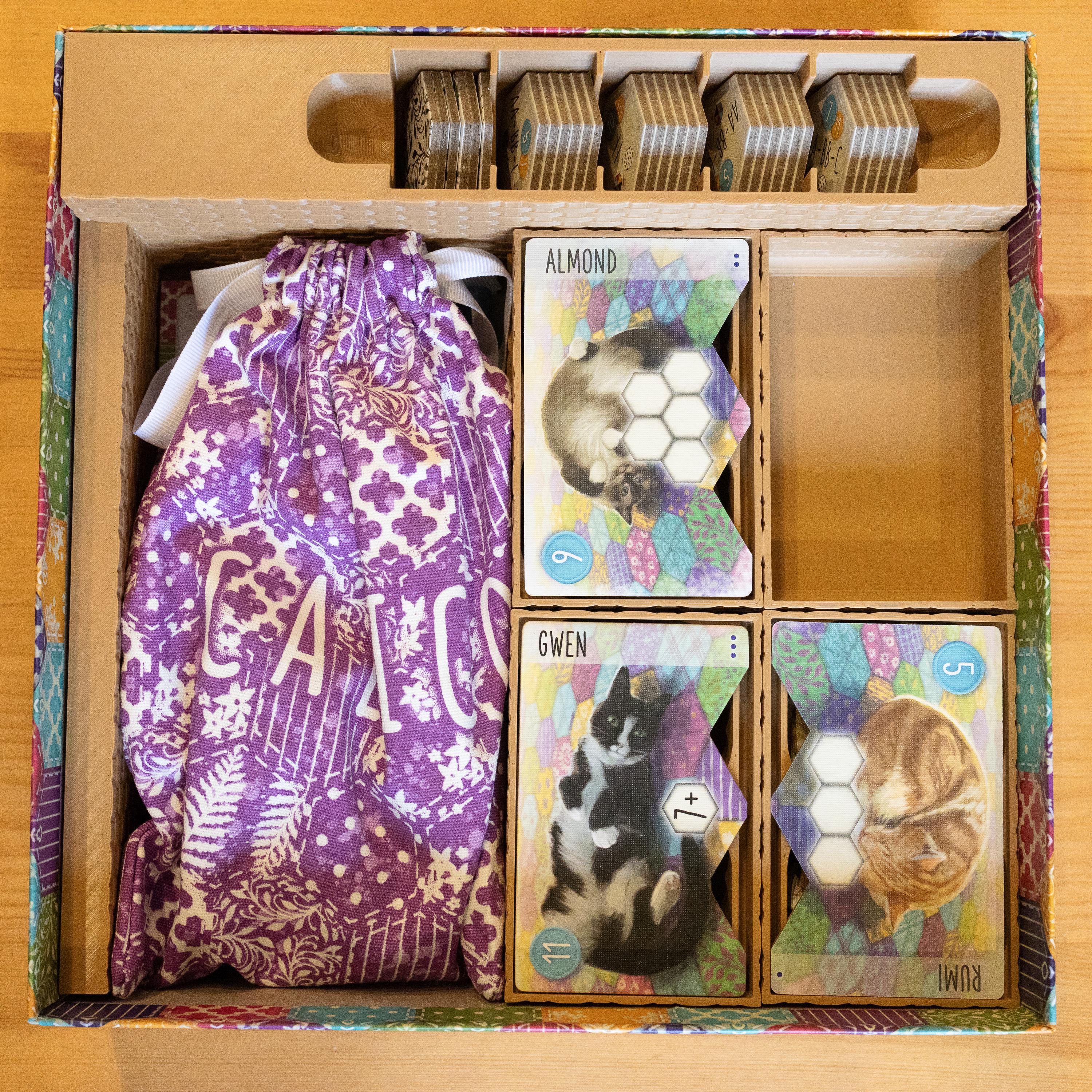 Calico Game Organizer / Box Insert - Etsy