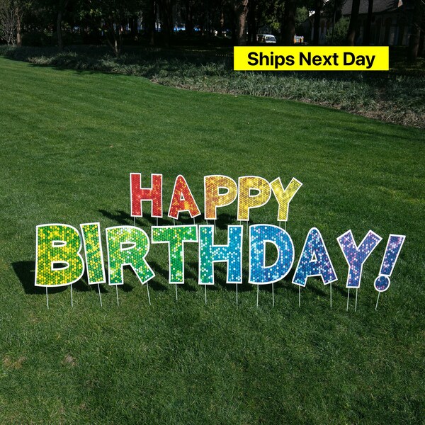 Birthday Yard Signs - Etsy
