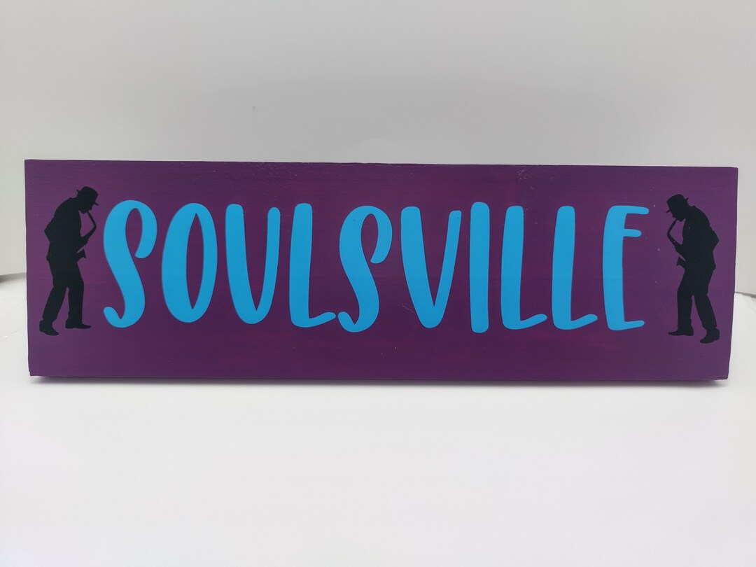 Soulsville Sign I Music Art I Music Home Decor I Painted Wood Sign I ...