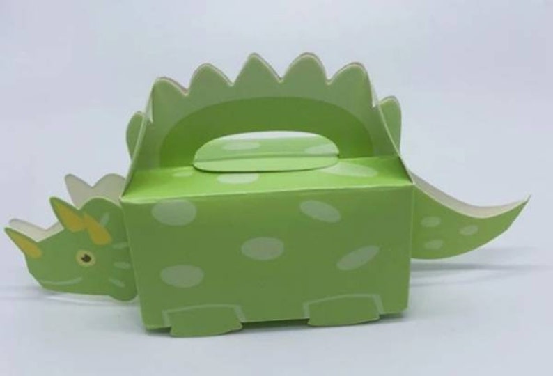 Boys Birthday Party Dinosaur Sweet Candy Boxes , Pink, Blue , Green ...
