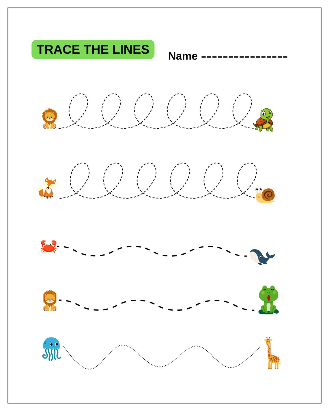 Preschool Line Tracing Worksheets,free Work,lines Trace Pages Printable ...