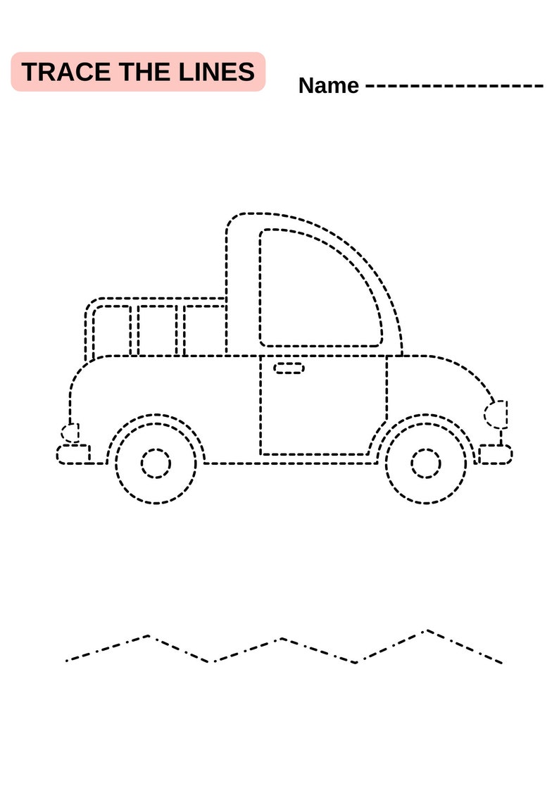 Preschool Line Tracing Worksheets,free Work,lines Trace Pages Printable ...