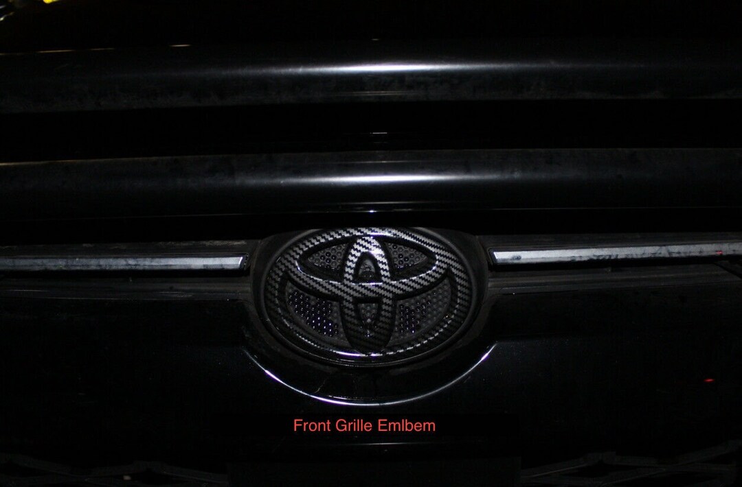 Toyota 4runner Carbon Fiber Emblem Overlay Front and Back 2PCS - Etsy