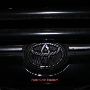 Toyota 4runner Carbon Fiber Emblem Overlay Front and Back (2PCS) - Etsy