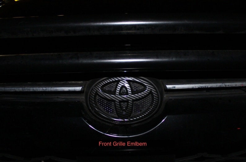 Toyota 4runner Carbon Fiber Emblem Overlay Front and Back (2PCS) - Etsy