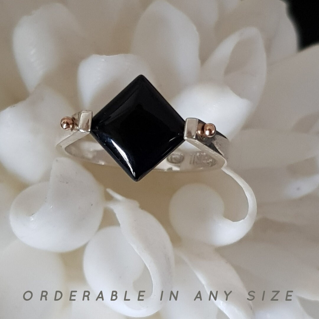 Made to Order Solid Sterling Silver Rings With Semi Precious Gemstones ...