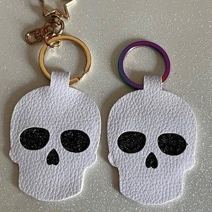 Halloween Faux Leather Keychain Key Fob Halloween Keychain Halloween ...