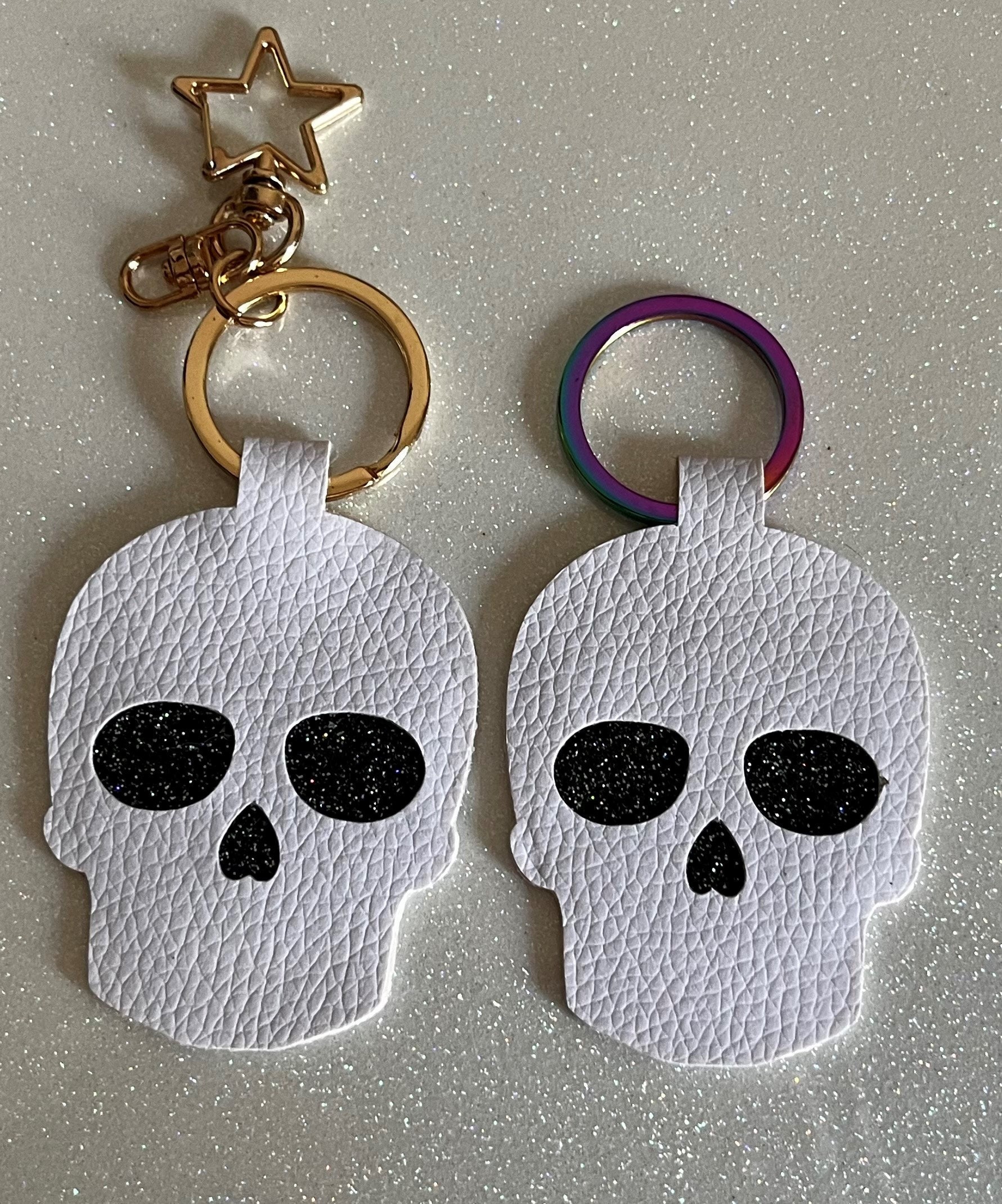 Halloween Faux Leather Keychain Key Fob Halloween Keychain Halloween ...