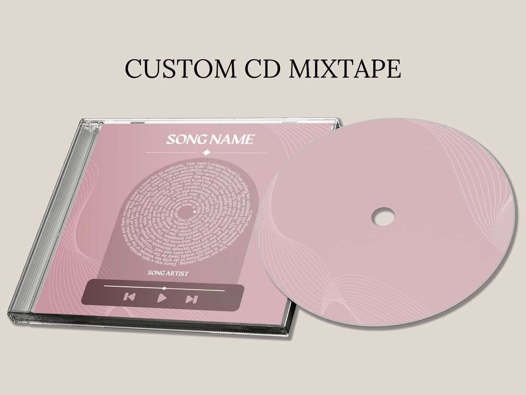 Custom CD Mixtape, Jewel Case, Personalized Photo, Personalized Music ...
