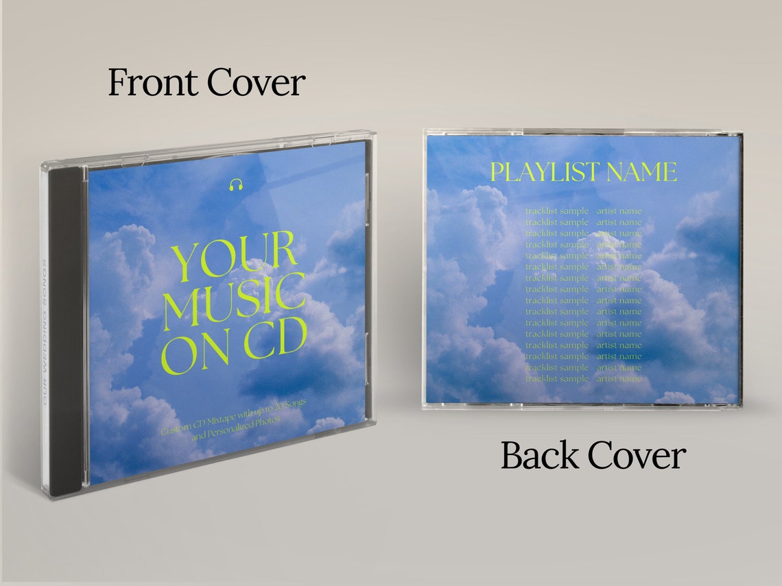 Custom CD Jewel Case Custom Pics Custom Songs 70 Mins - Etsy