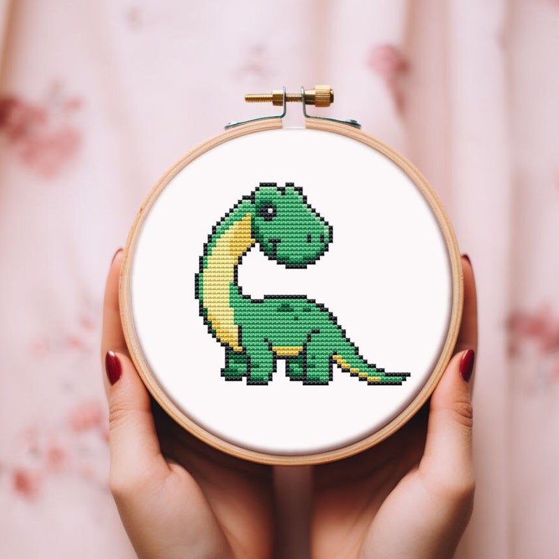 Dino Cross Stitch - Etsy