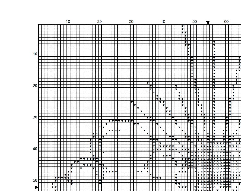 Sun Cloud Cross Stitch Pattern PDF - Modern Easy Simple Contour Nature ...