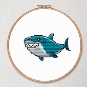 Baby Shark Cross Stitch Pattern PDF - Instant Download - Small Easy ...