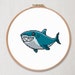 Baby Shark Cross Stitch Pattern PDF Instant Download Small Easy Cute ...